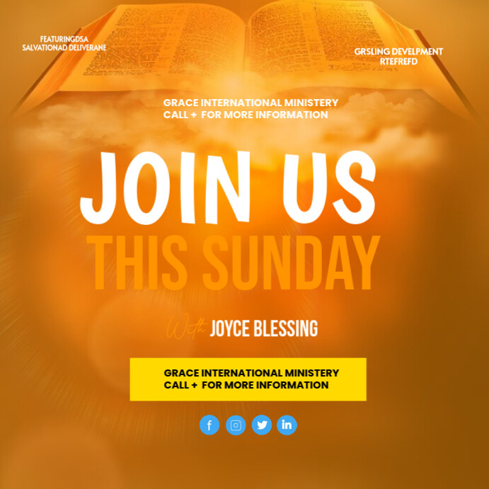 Church Flyer invitation Template | PosterMyWall