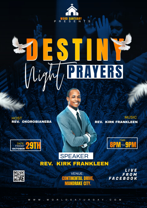 Church Flyer NIGHT Template | PosterMyWall