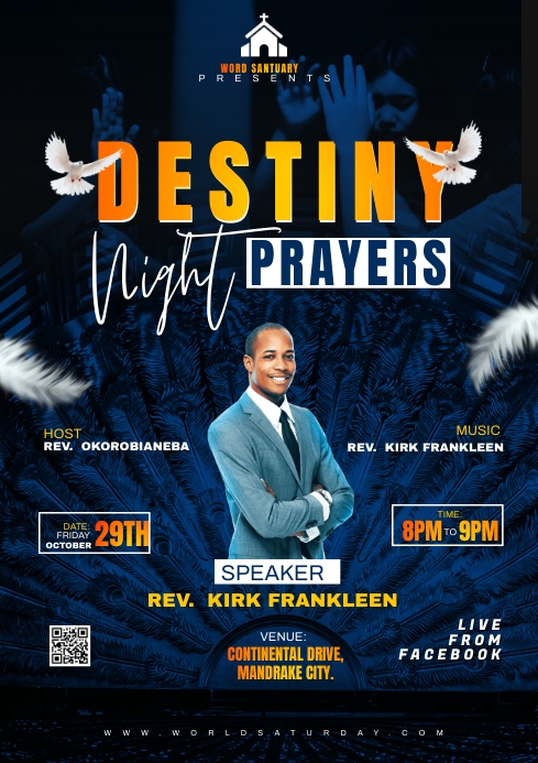 Church Flyer NIGHT Template | PosterMyWall
