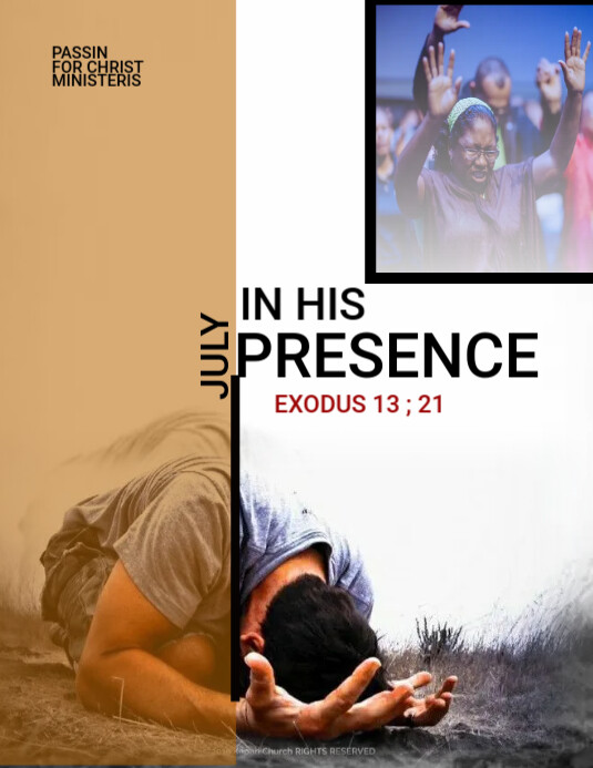 CHURCH FLYER OF HIS PRESENCE (1) Template | PosterMyWall
