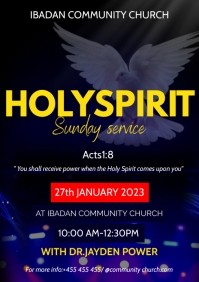 church induction service flyer template | PosterMyWall