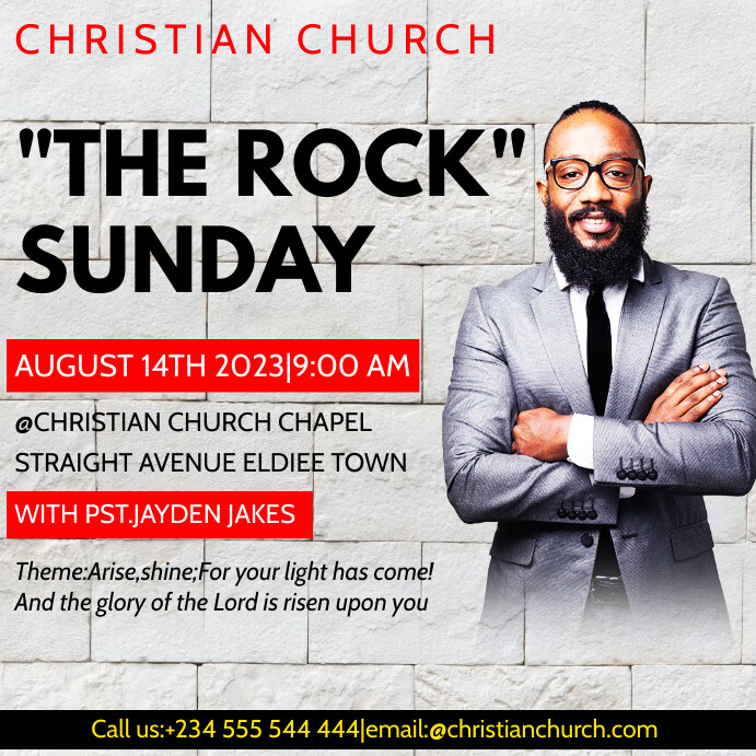 church flyer poster Template | PosterMyWall