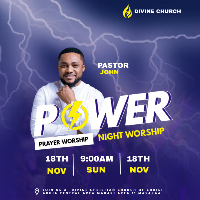 church flyer poster Templat | PosterMyWall