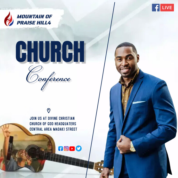 church flyer poster Template | PosterMyWall