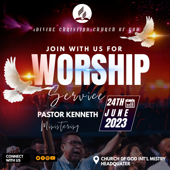 church flyer poster Template | PosterMyWall