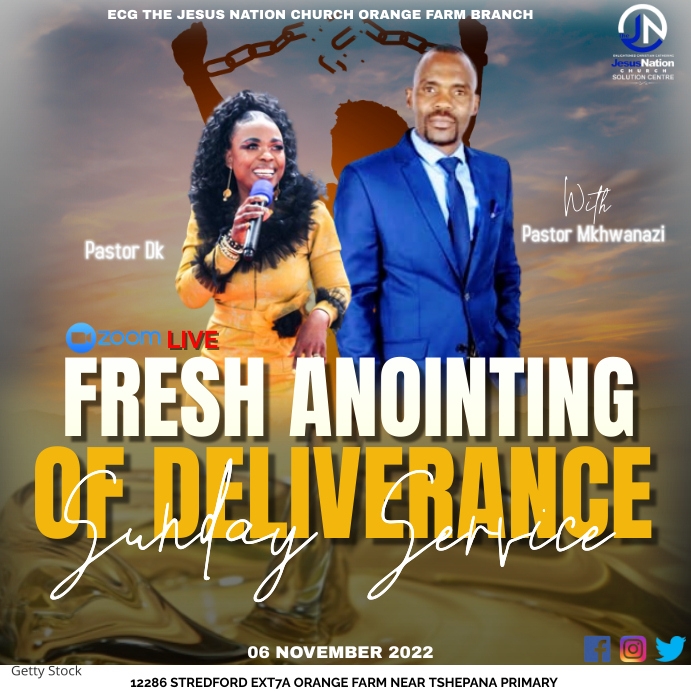 church Flyer sunday of deliverance service Template | PosterMyWall