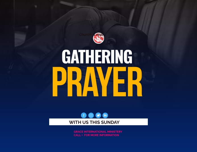 Modèle CHURCH FLYER/SUNDAY /prayer meeting | PosterMyWall