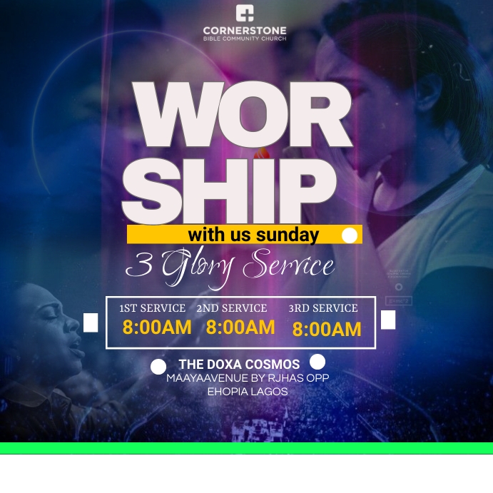 CHURCH FLYER/SUNDAY SERVICE (1) เทมเพลต | PosterMyWall