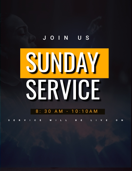 CHURCH FLYER/SUNDAY SERVICE (1) Template | PosterMyWall