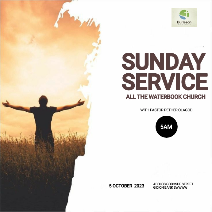 Plantilla de CHURCH FLYER/SUNDAY SERVICE (1) | PosterMyWall