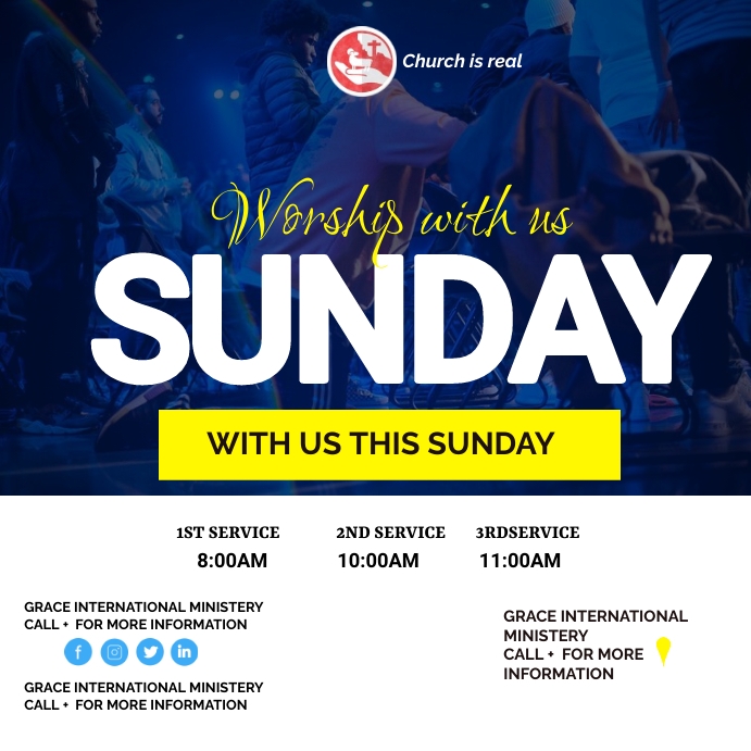 Copy of CHURCH FLYER/SUNDAY SERVICE (2) | PosterMyWall