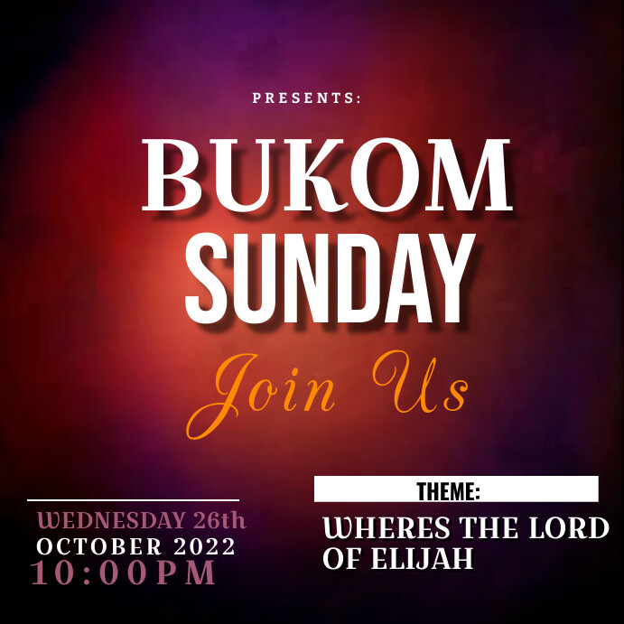 CHURCH FLYER/SUNDAY SERVICE Templat | PosterMyWall