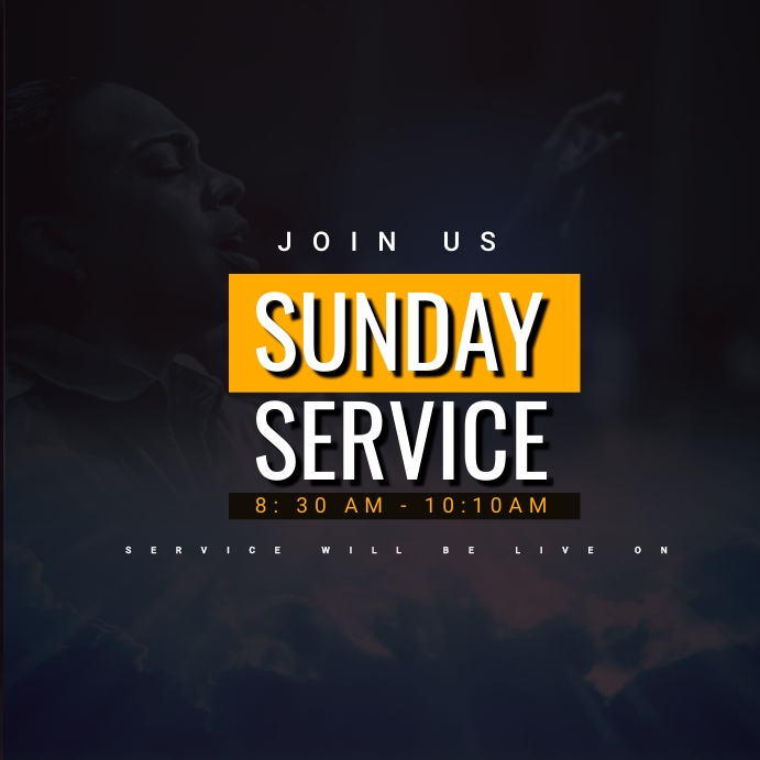 CHURCH FLYER/SUNDAY SERVICE Template | PosterMyWall