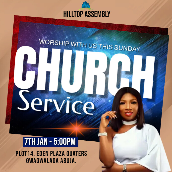 church flyer template (12) | PosterMyWall