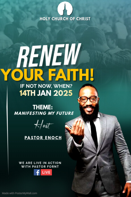 Plantilla de CHURCH FLYER TEMPLATE | PosterMyWall