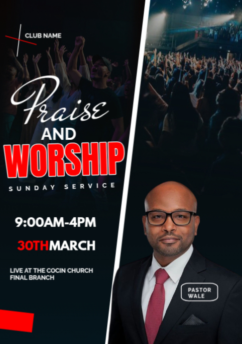 CHURCH FLYER TEMPLATE | PosterMyWall