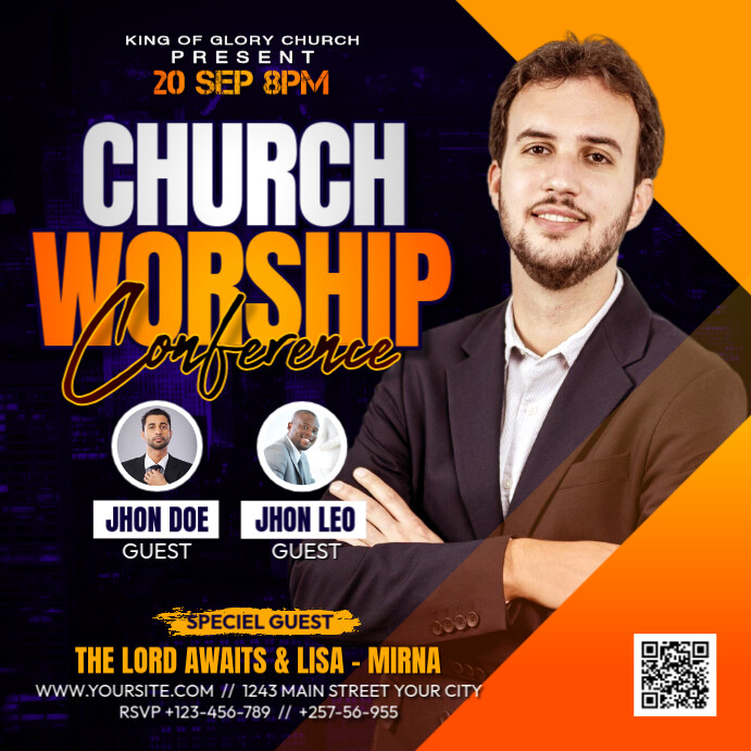 Plantilla de Church Flyer Template | PosterMyWall
