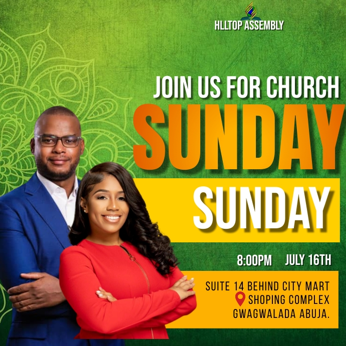 church flyer template | PosterMyWall