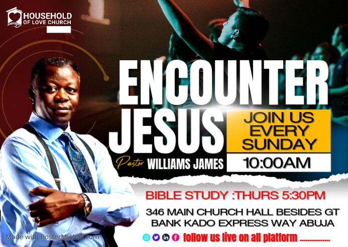 Plantilla de Church flyer template | PosterMyWall