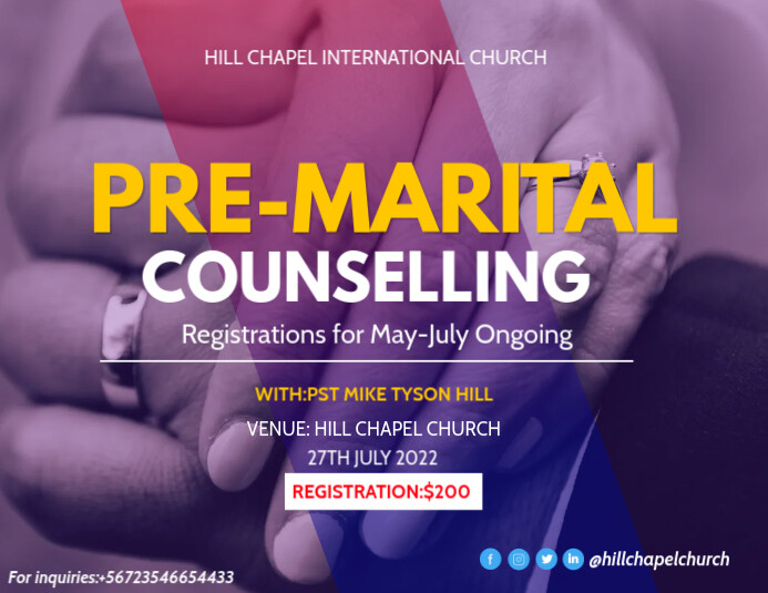 pre-marital counselling flyer template | PosterMyWall