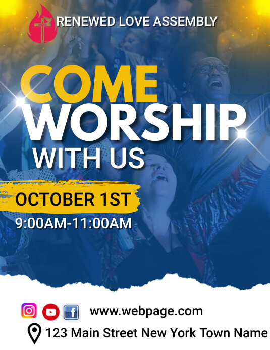 Plantilla de CHURCH FLYER template | PosterMyWall