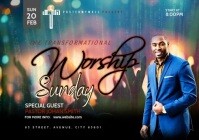 facebook church flyer Template | PosterMyWall