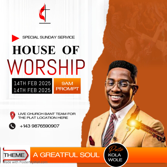 CHURCH FLYER TEMPLATE | PosterMyWall