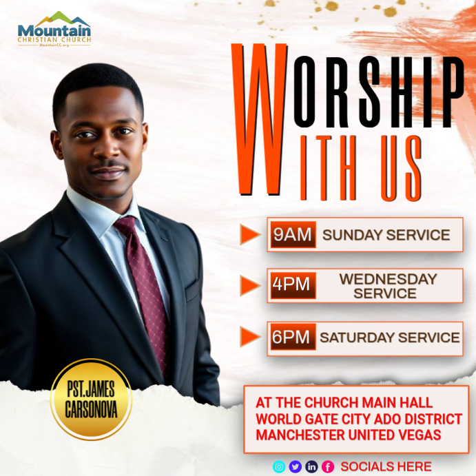 CHURCH FLYER TEMPLATE | PosterMyWall