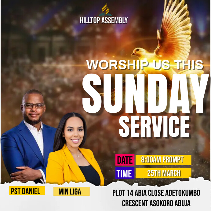 Plantilla de church flyer template | PosterMyWall