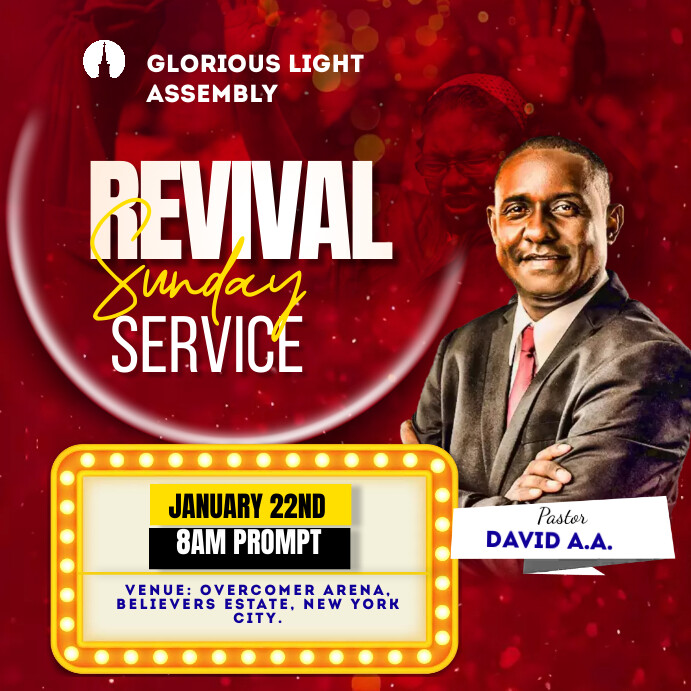 Church flyer template Religious event design | PosterMyWall