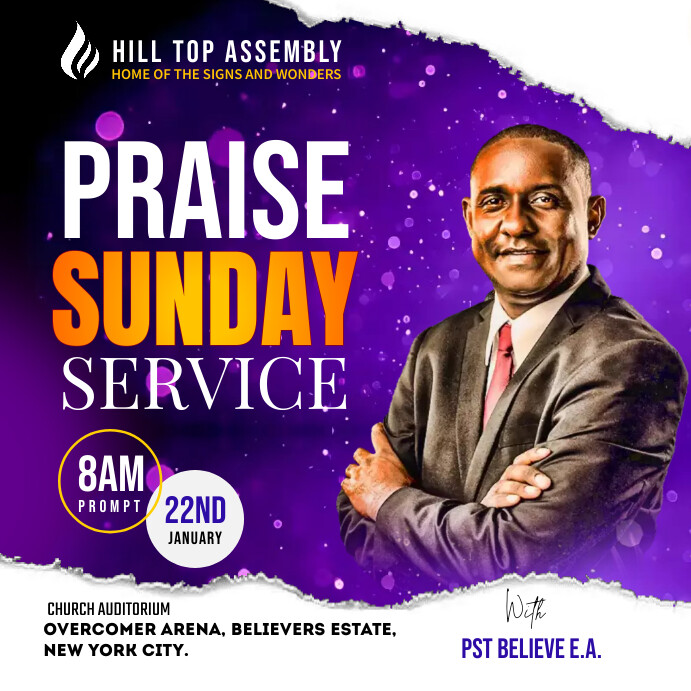 Church flyer template Religious event design | PosterMyWall