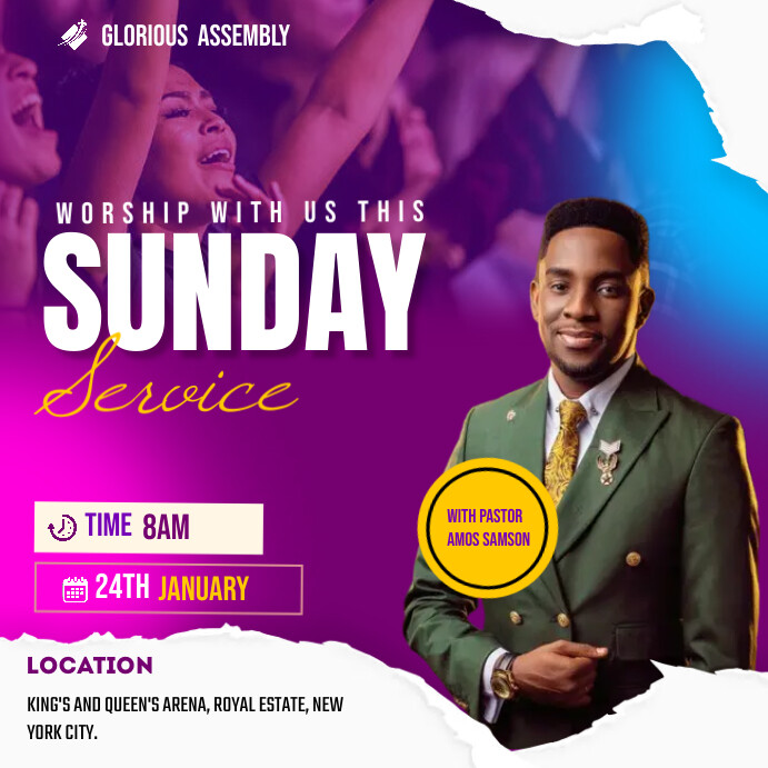 Church flyer template Religious event design | PosterMyWall