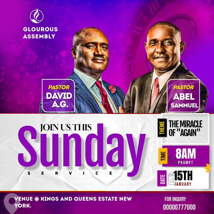 Church flyer template Religious event design | PosterMyWall