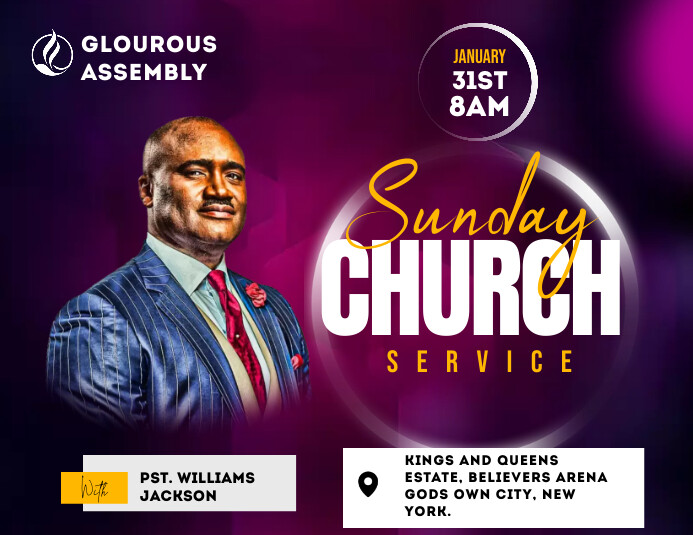 Church flyer template Religious event design | PosterMyWall