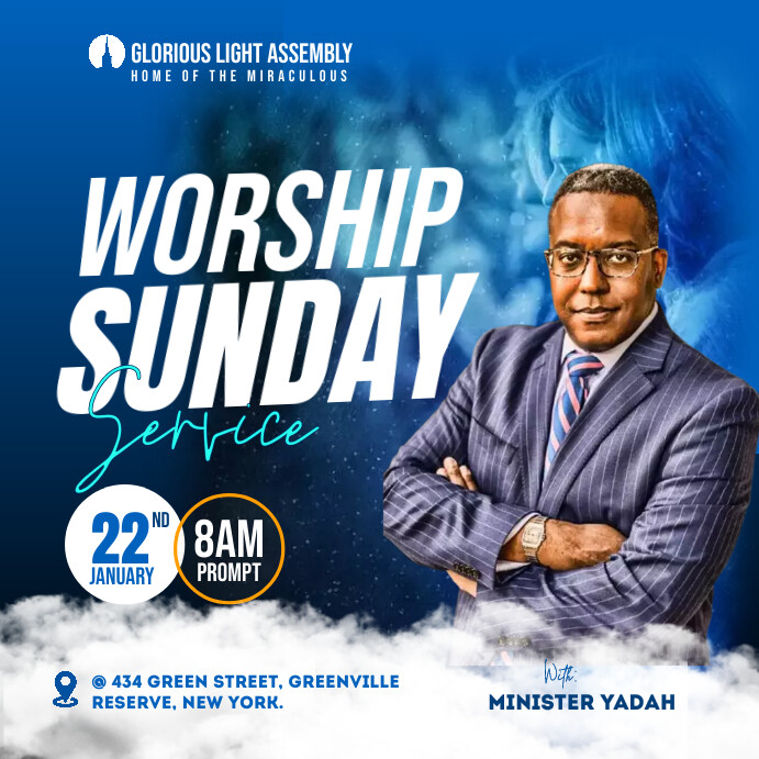 Church flyer template Religious event design | PosterMyWall