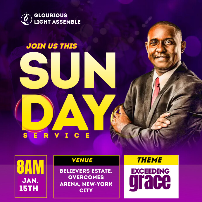 Church flyer template Religious event design | PosterMyWall