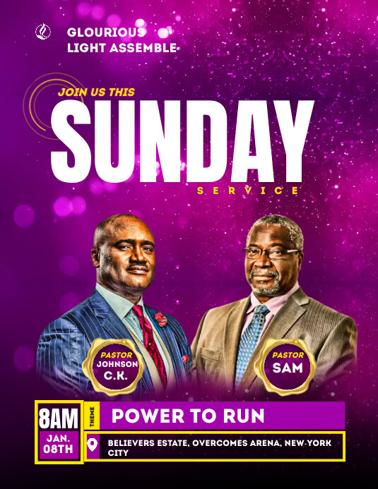 Copy of Church flyer template Religious event design | PosterMyWall