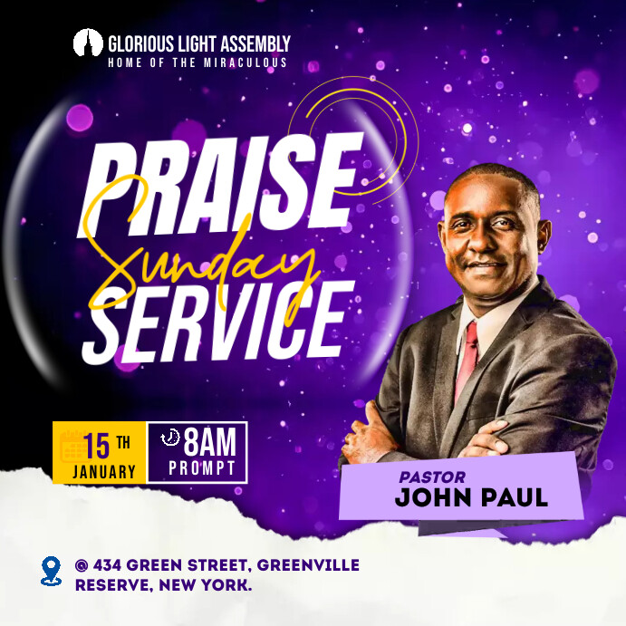 Church flyer template Religious event design | PosterMyWall