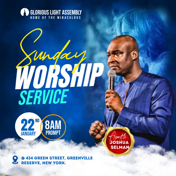 Church flyer template Religious event design | PosterMyWall