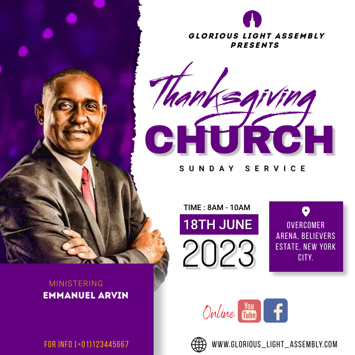 Plantilla de Church flyer template Religious event design | PosterMyWall