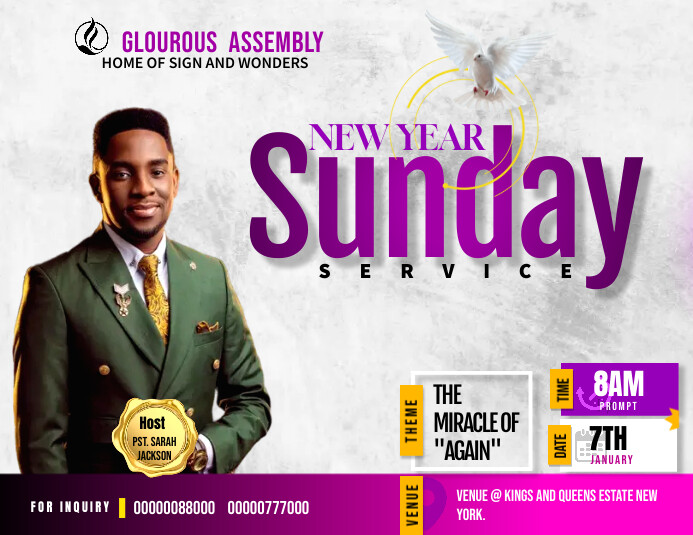 Church flyer template Religious event design | PosterMyWall