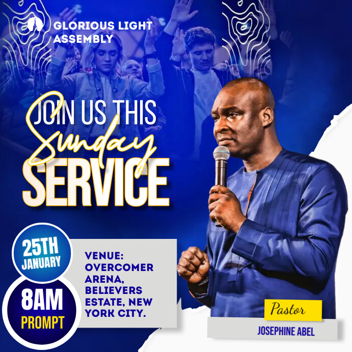 Church flyer template Religious event design | PosterMyWall