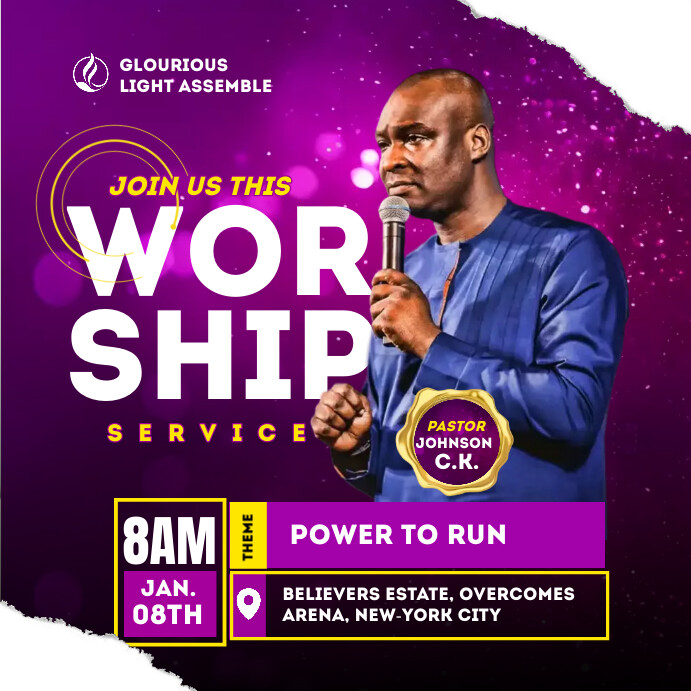 Copy of Church flyer template Religious event design | PosterMyWall