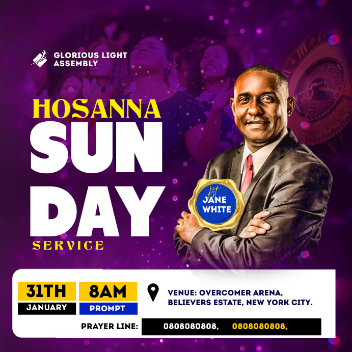 Church flyer template Religious event design | PosterMyWall