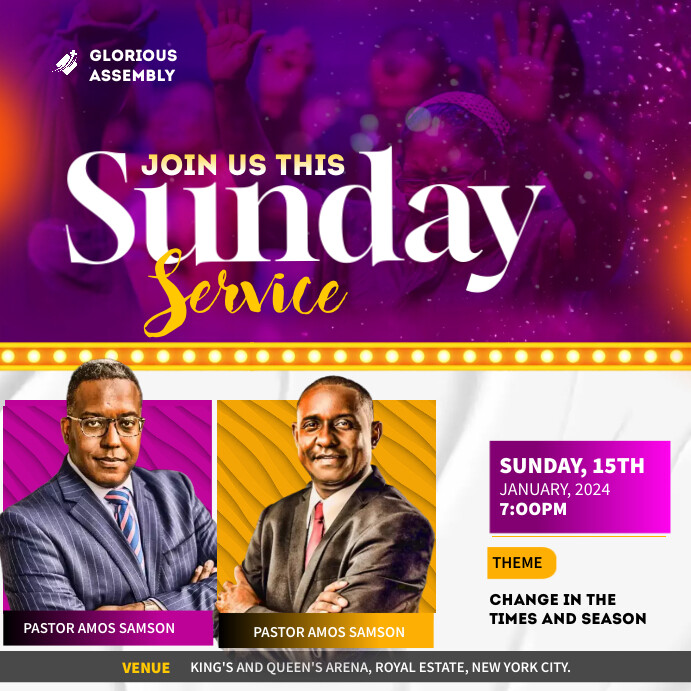 Copy of Church flyer template Religious event design | PosterMyWall