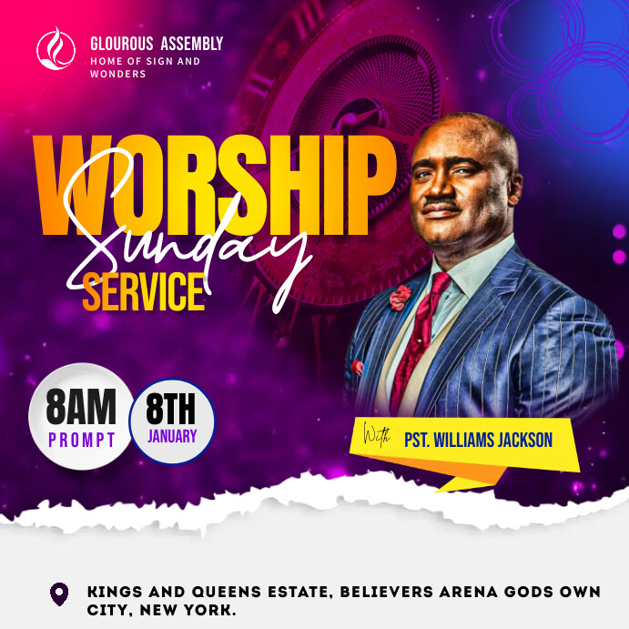 Church flyer template Religious event design | PosterMyWall