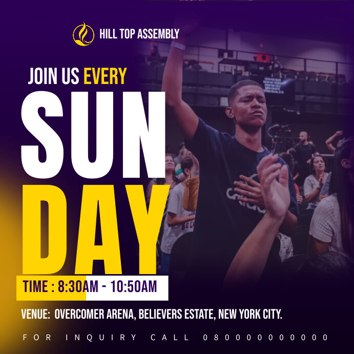 Church flyer template Religious event design | PosterMyWall