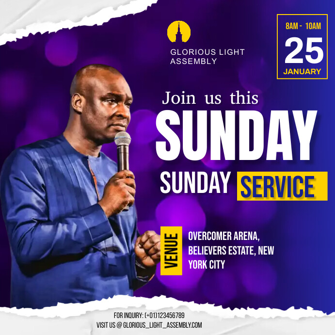 Copy of Church flyer template Religious event design | PosterMyWall