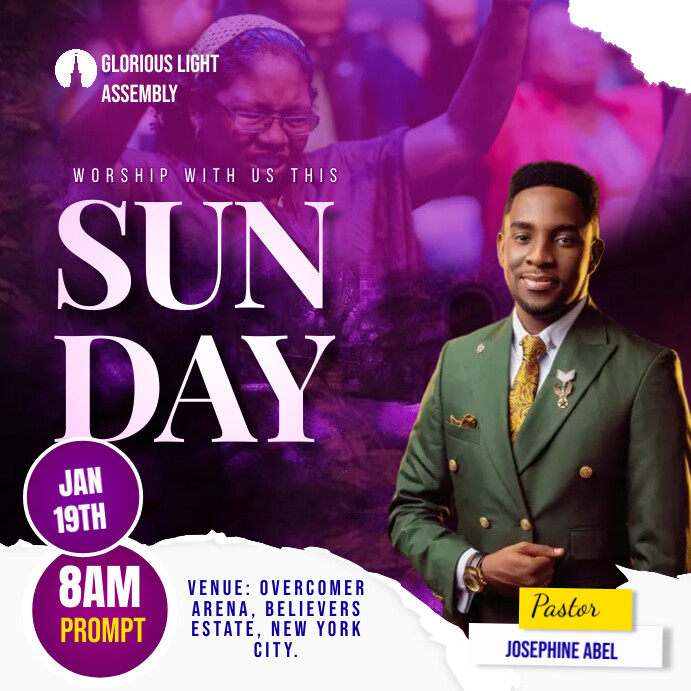 Church flyer template Religious event design | PosterMyWall