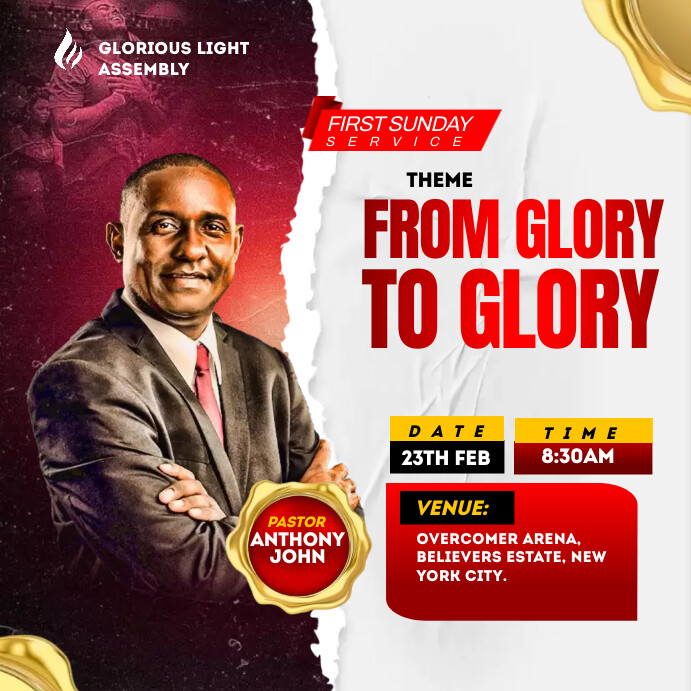 Church flyer template Religious event design | PosterMyWall